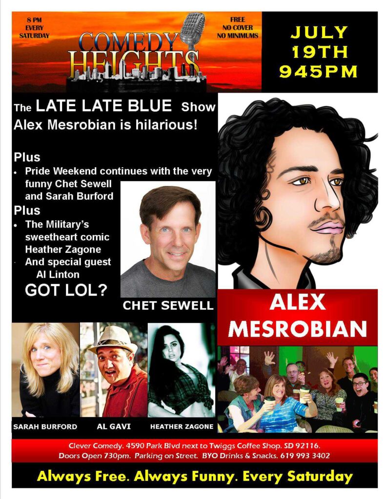 Late, Late BLUE Show TONIGHT! – Comedy Heights