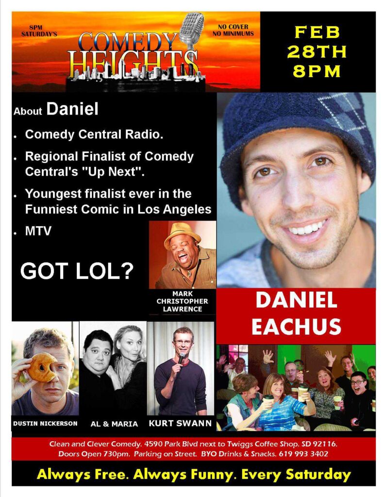 Have you seen Daniel Eachus yet? – Comedy Heights