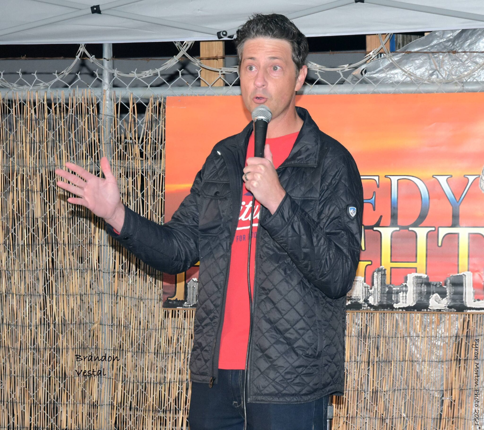 Another great Friday night show at Comedy Heights at Bay Bridge Brewing ...