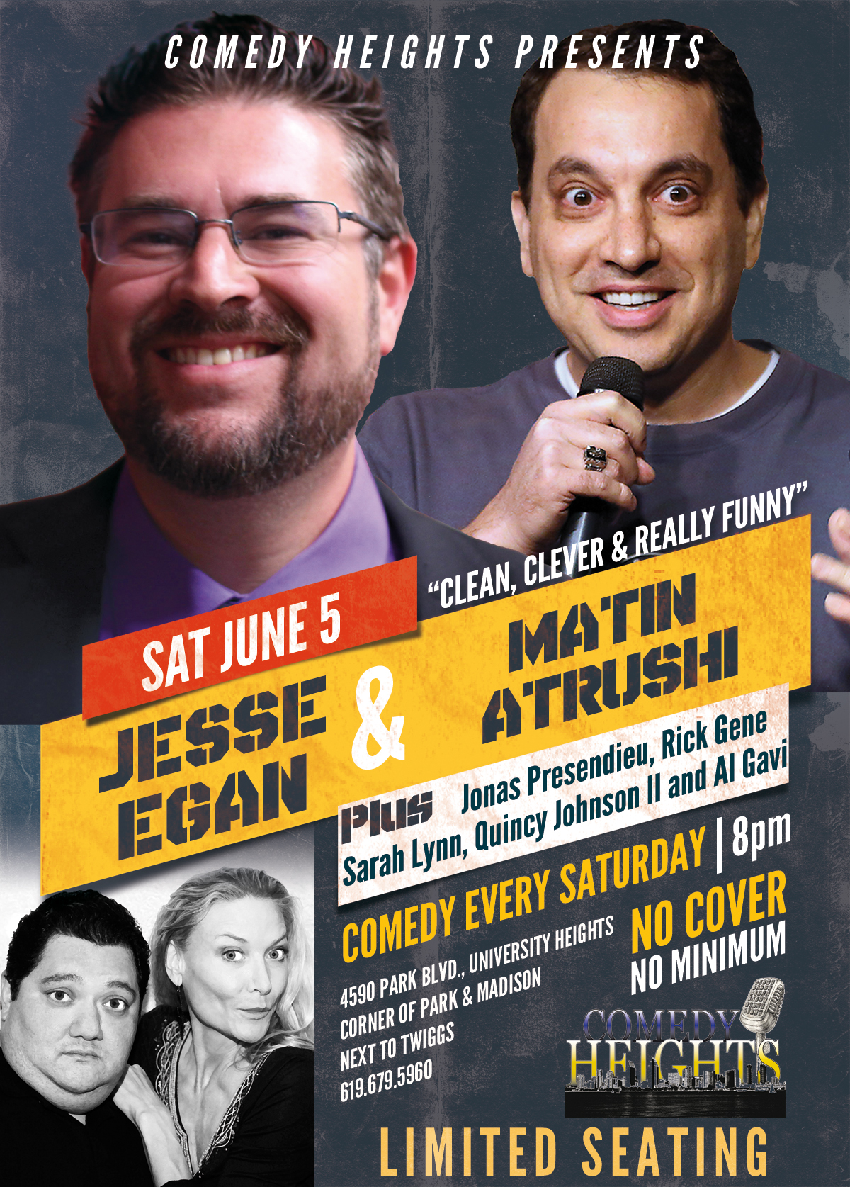 Jesse Egan comes to Comedy Heights at Twiggs this Saturday night. | Comedy Heights