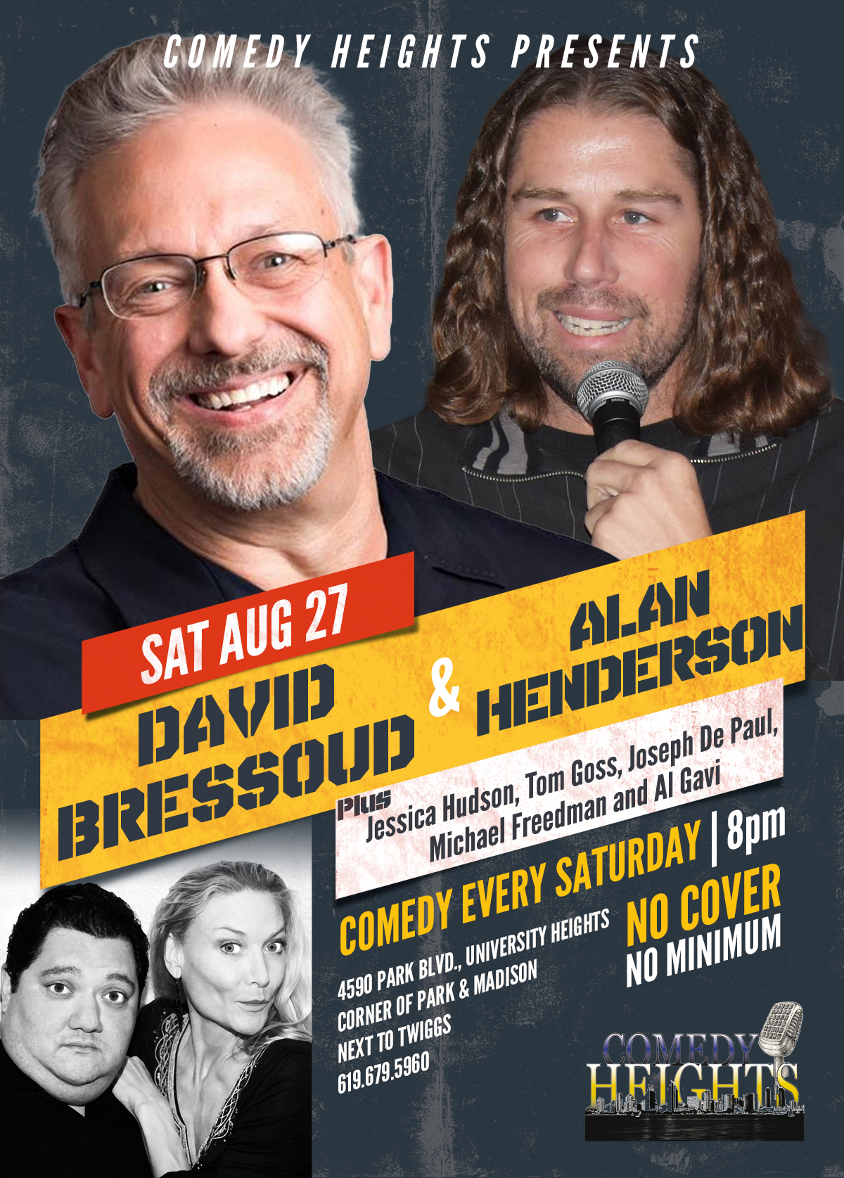 This weekend at Comedy Heights at Bay Bridge Brewing and Twiggs we ...