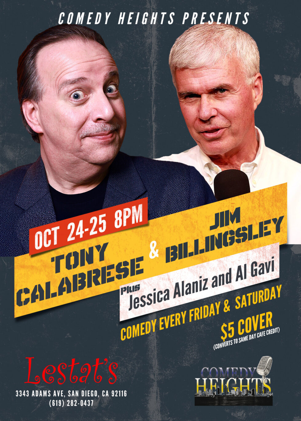 This weekend at Comedy Heights at Lestat’s on Adams Ave. we bring you San Diego’s Godfather of ...